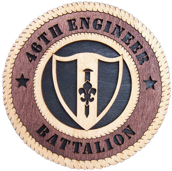 46TH ENGINEERING BATTALION – 11″ – WoodWerx.com